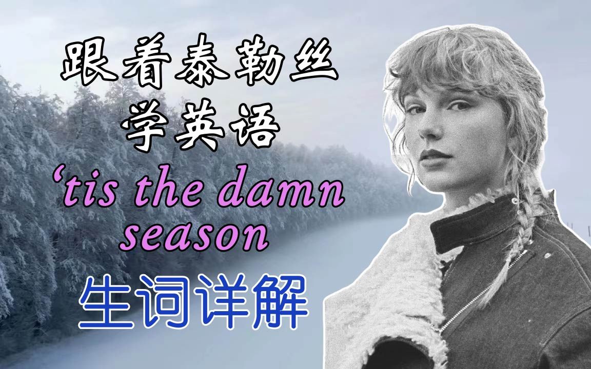 【寓学于乐】听歌学单词:Taylor Swift《&#39;tis the damn season》