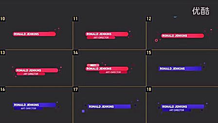 ...Logo标志字幕条MG几何图形图标动画AE模板 100多种设计元素文字...