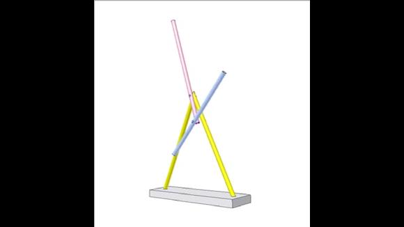 一个很巧妙的双摇杆运动机构,看看它的设计原理和运行轨迹