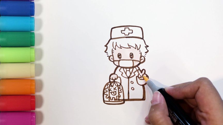 #向抗疫英雄致敬# 儿歌多多益智简笔画 战胜新冠状病毒 武汉加油