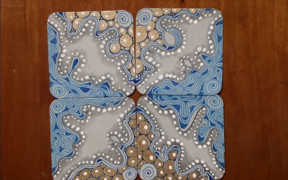 禅绕画官方教学项目(No. 07 Day1) - 12 Days of Zentangle