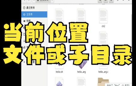 当前位置文件或子目录