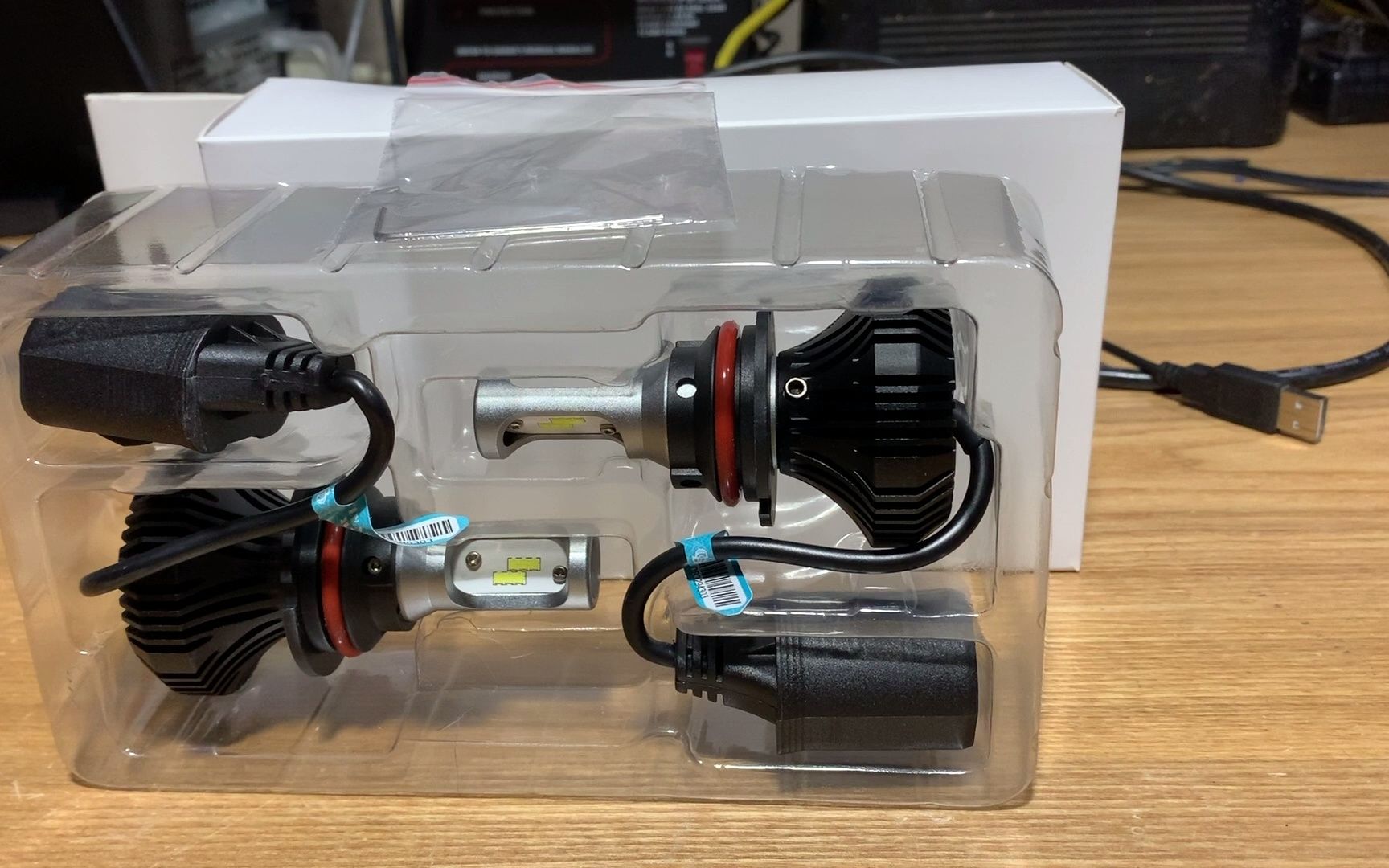 LED headlights on a 2001 Ford Mustang GT LEDs The NOT so easy insta