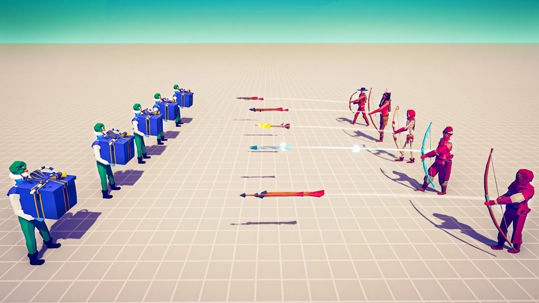 全面战争模拟器:5倍最快的弓箭手vs5倍每单位,一场有趣的战争!