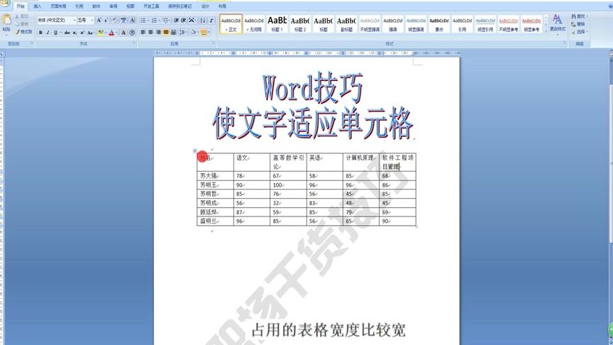 word技巧110:单元格字数太多?1个操作解决自适应,而不是换行