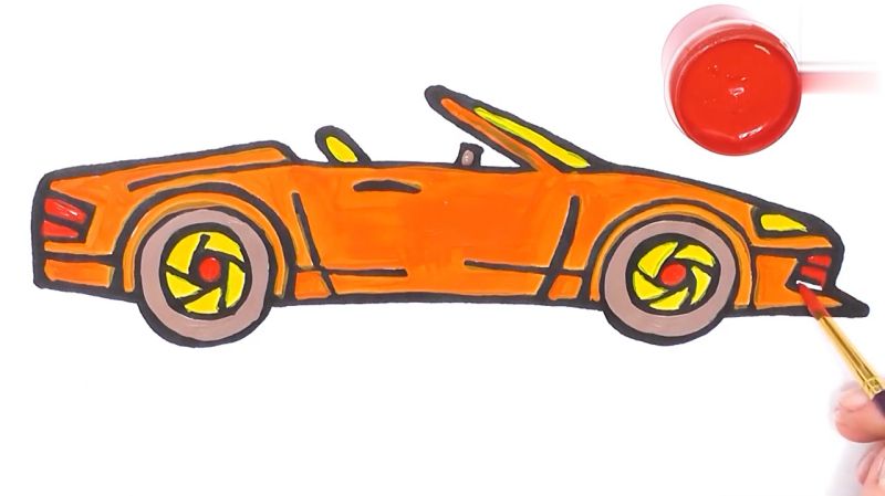 简易画教你画跑车