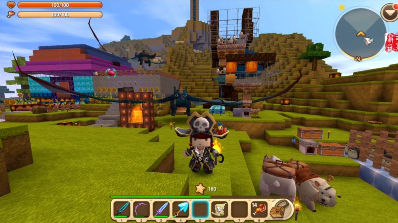 迷你世界生存 建造刷怪塔前奏 电梯的建造