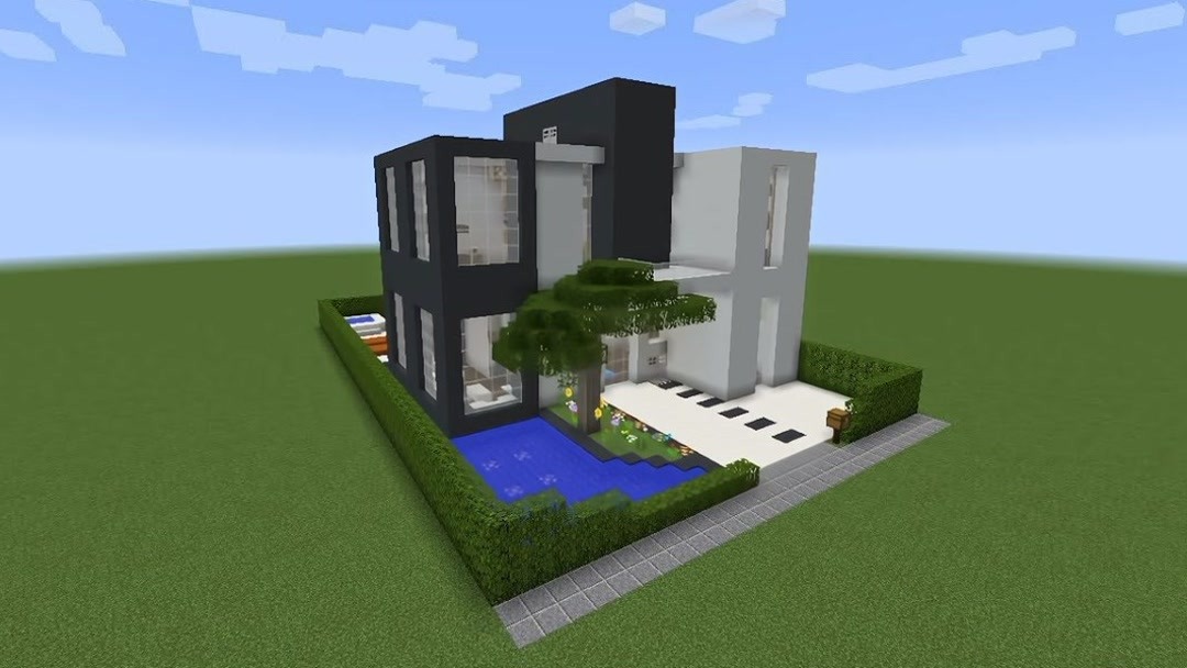 别墅建造步骤教学,木鱼尊师【我的世界】