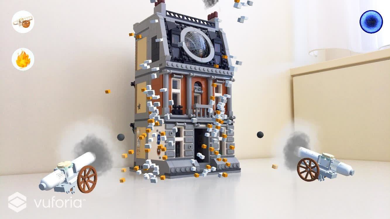 炮击至圣所!自己做了一个乐高的AR小应用