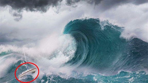 在海上遇到海啸,为什么最好拼命冲向海啸?看完恍然大悟