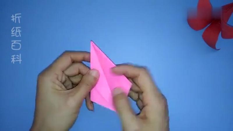美丽的花朵折纸,只要一张纸就能做出来,手工折纸大全视频教程