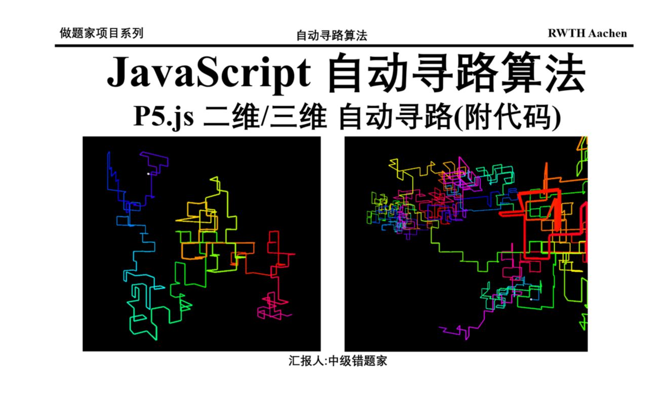 JavaScript自动寻路算法 二维三维可视化