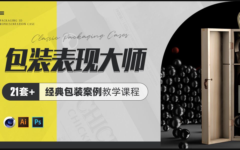 ...大师》21套经典包装案例教学【设计稿】【刀版绘制】【效果图制作】