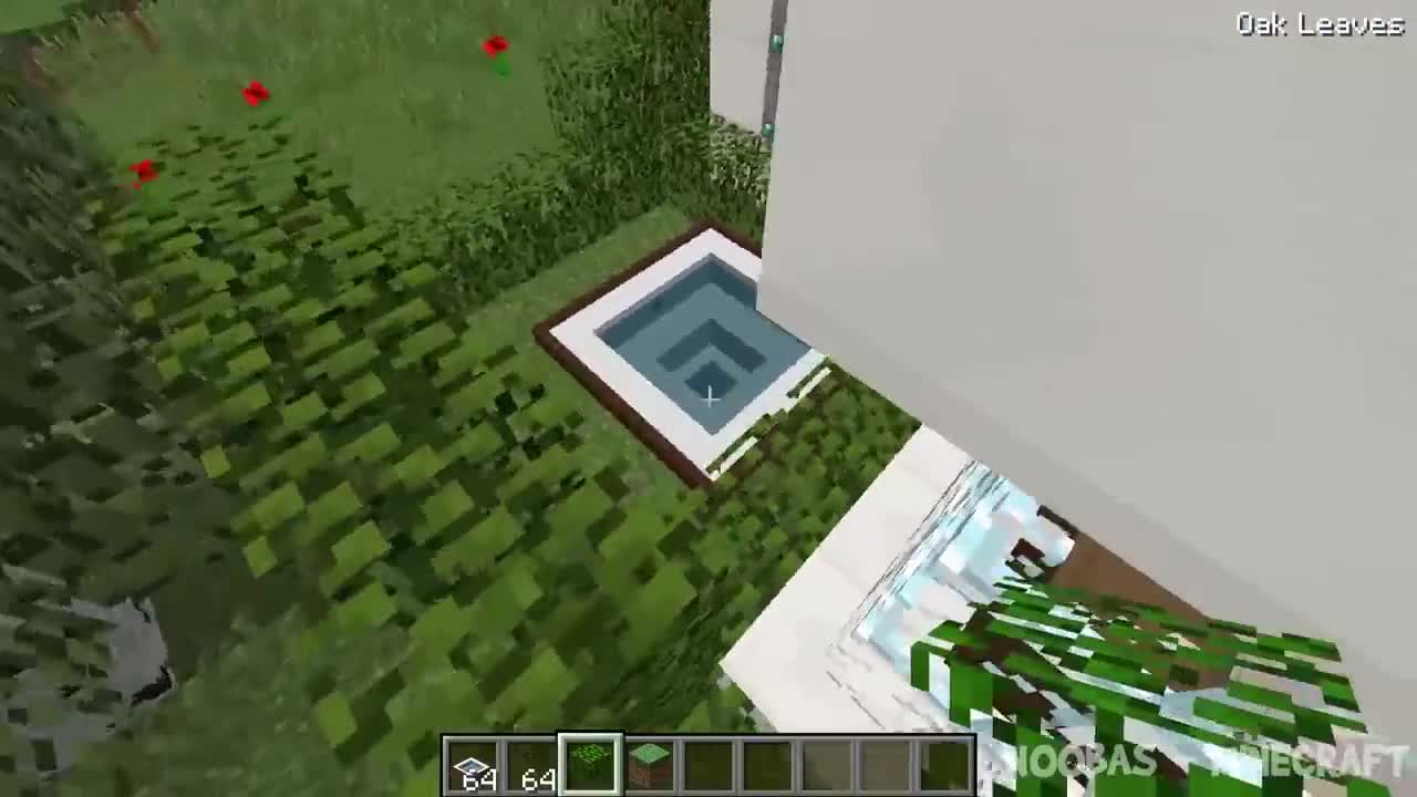 我的世界MC动画-家庭现代容易的房子建造挑战