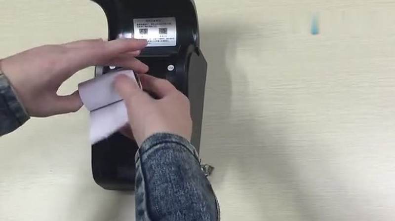 小票打印机打印纸安装