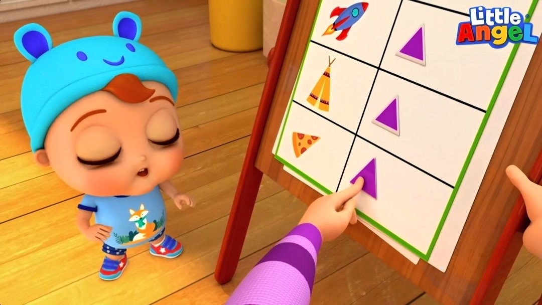 少儿英语儿歌Learning Shapes At Home在家学习
