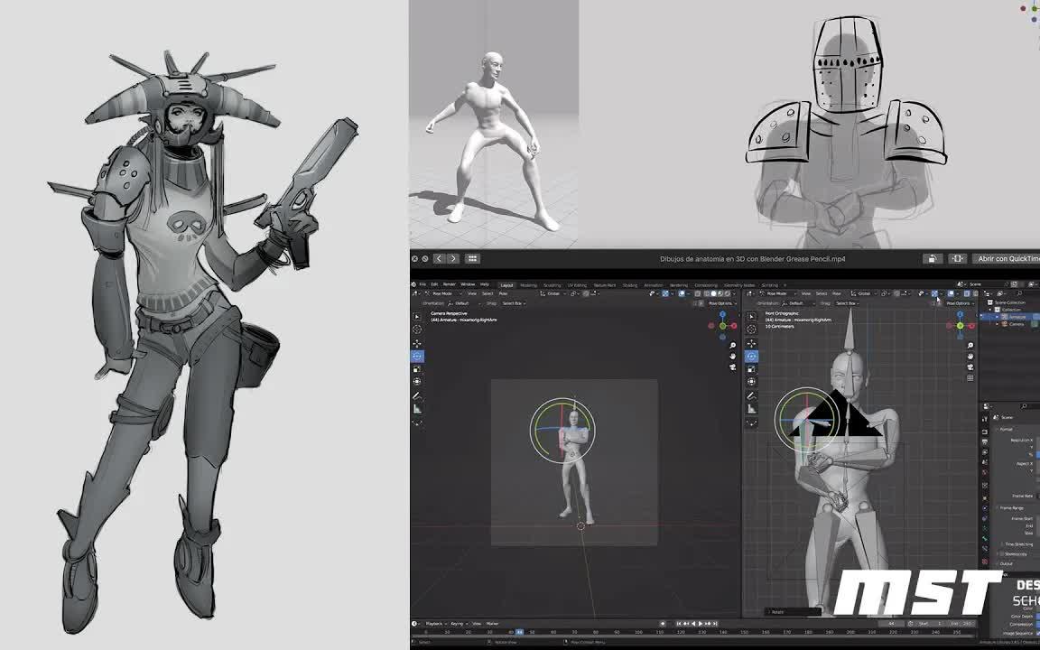iBlender中文版插件教程使用 Blender 绘制 3D 解剖图 |蜡笔Blender