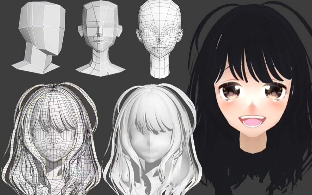 3dmax新手建模教程:手绘角色模型布线教学,风格化创意手绘角色教程,...