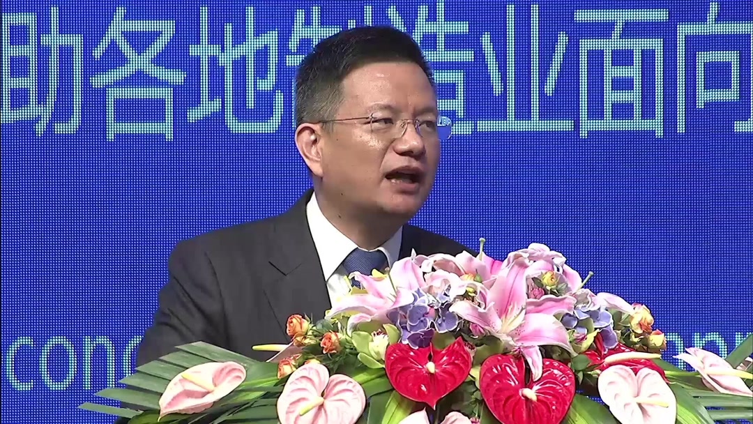 聚贸董事长陆宏翔在首届跨境电子商务国际论坛上发表演讲