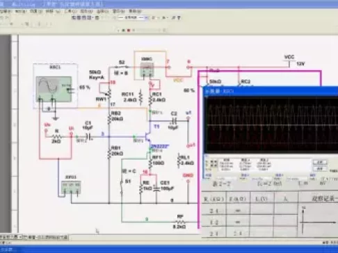 晶体管共射极单管放大器仿真实验--武汉纺织大学电子与电气工程学院_...