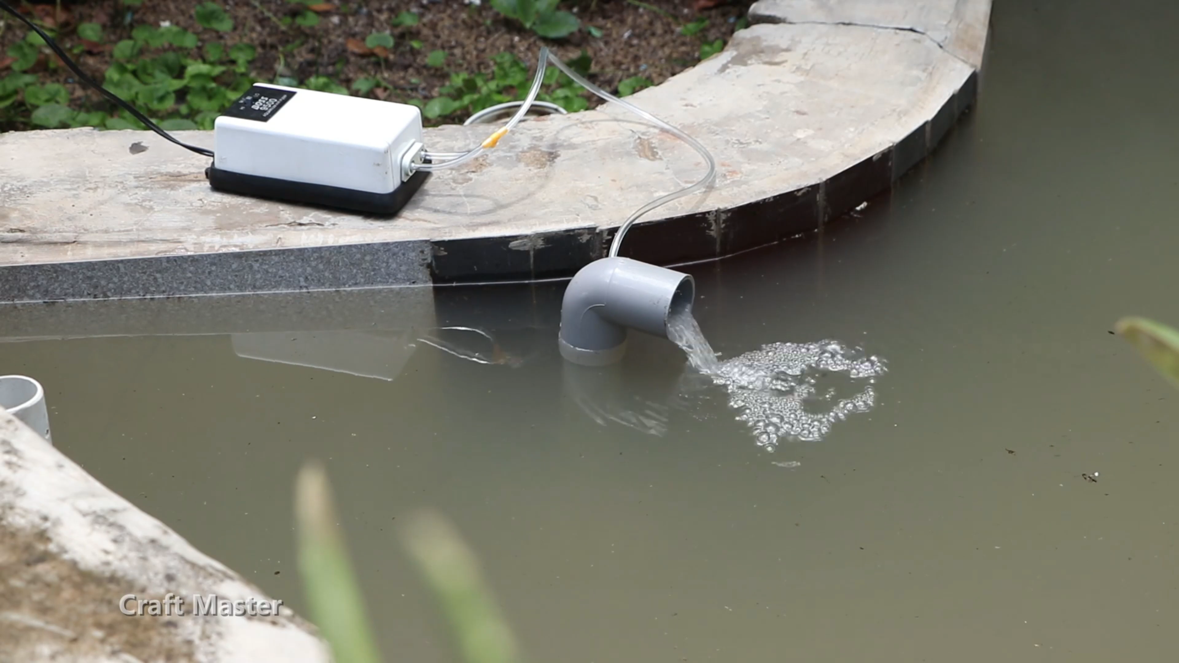 DIY鱼缸增氧过滤一体小工具