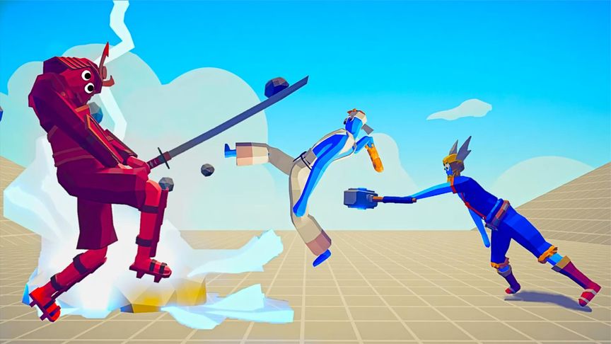 全面战争模拟器:搞笑对战,捕获手+雷神vs每个单位