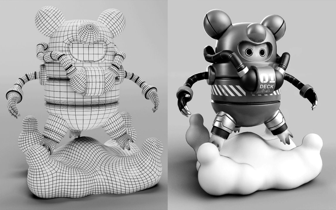 【MAYA建模】次世代卡通角色建模模型布线;UV展开,材质贴图全流程...