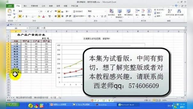 excel制作堆积折线图用法详解