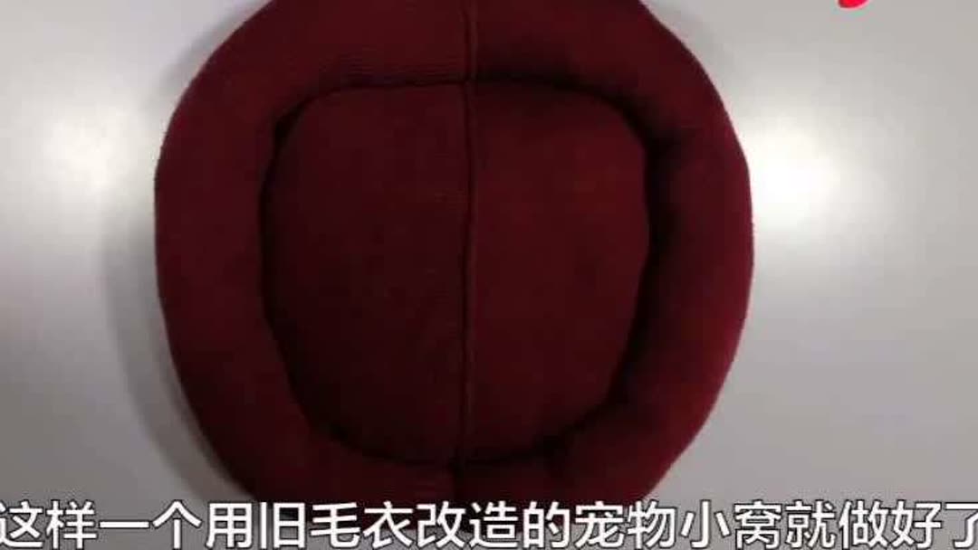 旧衣服竟然还可以这样改造!旧衣服改造狗狗温暖小窝,超级实用!