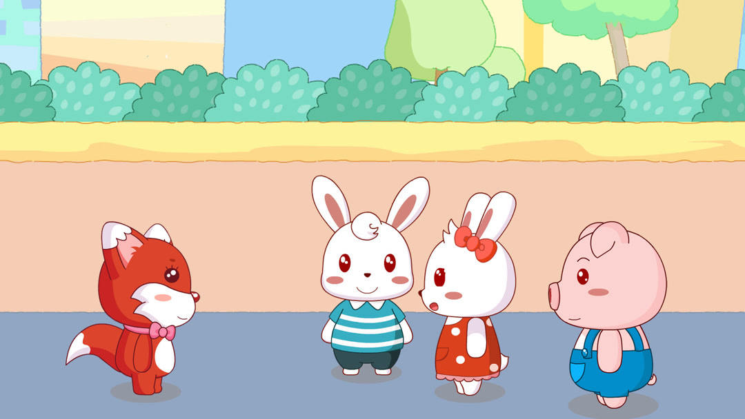 兔小贝公益广告 第3季 第12集 交谈停靠在右边文明出行多让道