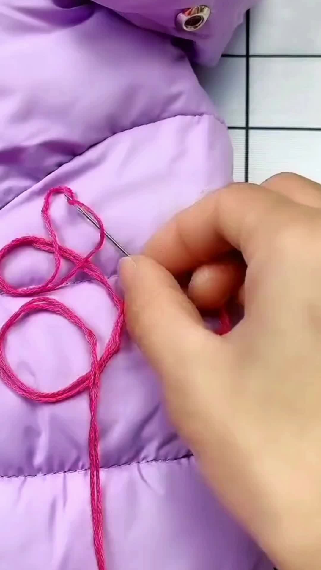 衣服破了就这样缝补