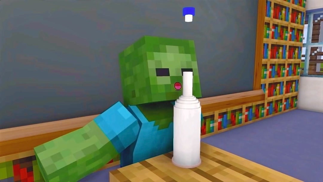 我的世界怪物学院搞笑动画解说 怪物学院史蒂夫老师的瓶盖大挑战