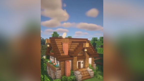 我的世界:建个房子,住进去!