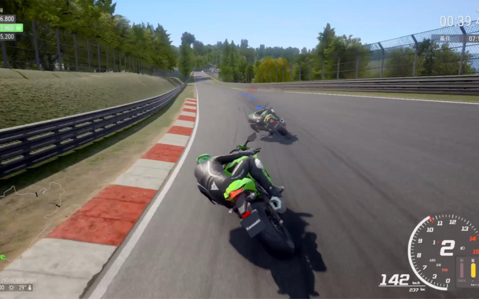 4K [RIDE4]Ps4pro每周挑战 川崎大牛vs纽博格林北环赛道 无外挂作弊...