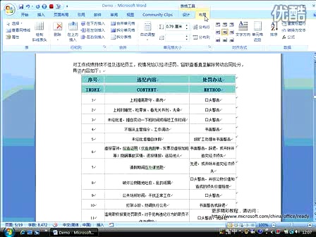 office2007 自动重复标题行