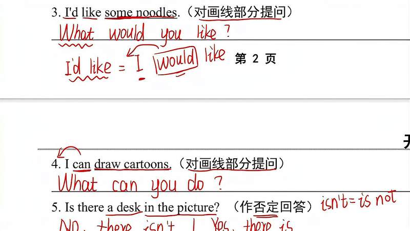 小学英语 句型转换 教你如何做对划线部分提问的题