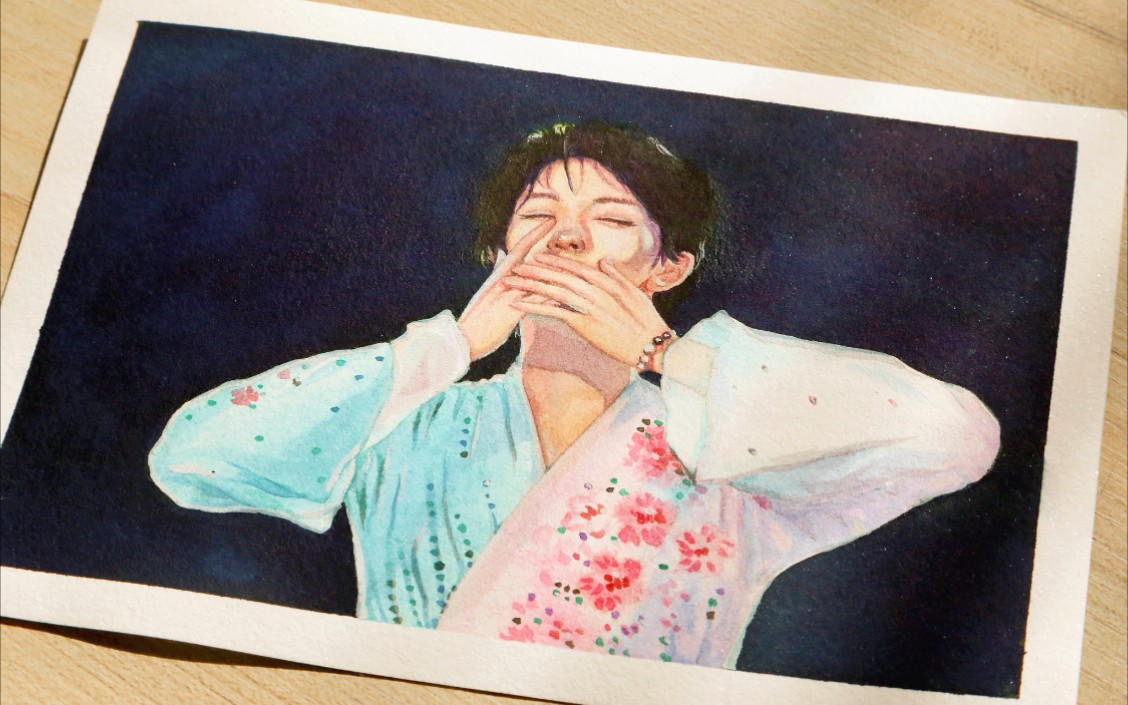 【水彩】【羽生结弦】上次画柚子还是在上次