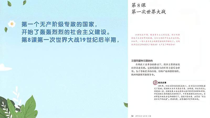 九年级历史下册第8课《第一次世界大战》