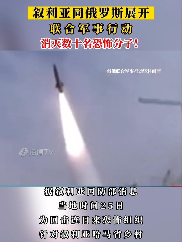 叙利亚同俄罗斯展开联合军事行动, 消灭数十名恐怖分子!#新闻启示录 #叙利亚 #反恐