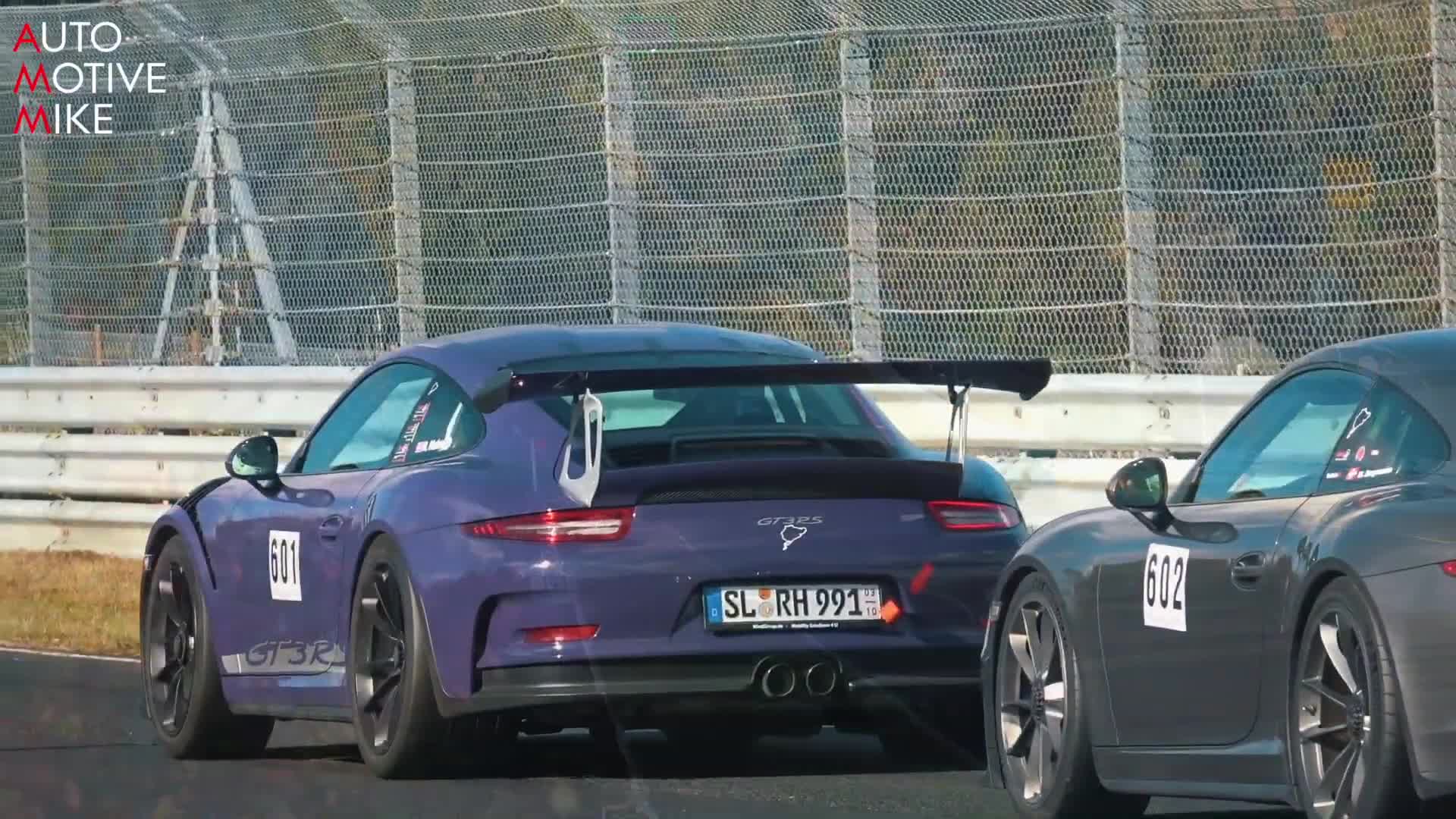 水平对置六缸声浪美妙!纽北赛道日大批保时捷911 GT3起步