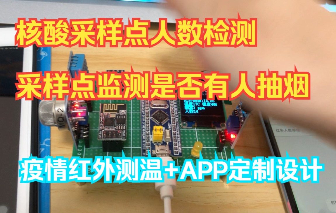 【STM32单片机毕设】基于STM32疫情红外测温核酸采样点排队人数...