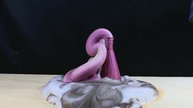 洗洁精还能这样玩,加入过氧化氢,喷射出的东西好奇怪