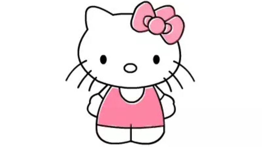 【简笔画精选】超可爱的粉粉Kitty猫