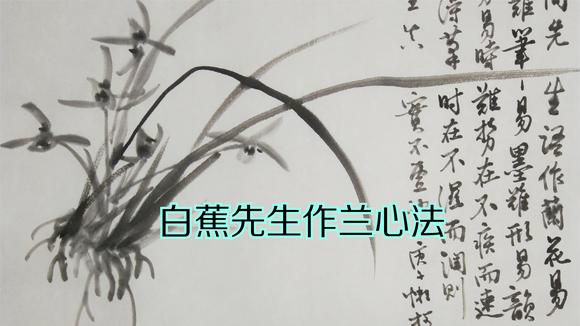 画兰花,云间先生语:势在不疾而速则得笔,时在不湿而润则得墨