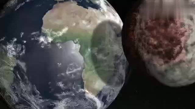 如果行星撞击地球,地球上会看到什么的景象?
