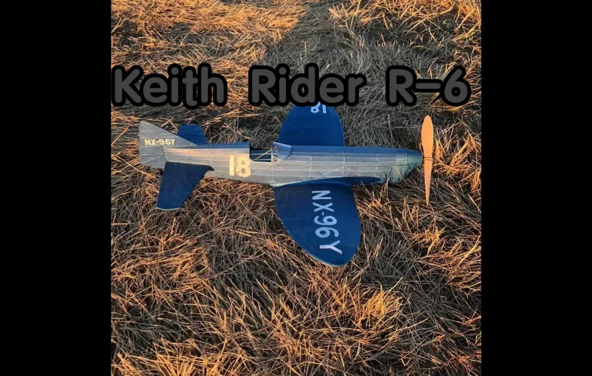 【微型轻木航模-附图纸】22"橡皮筋自由飞Keith Rider R-6航模制作,...