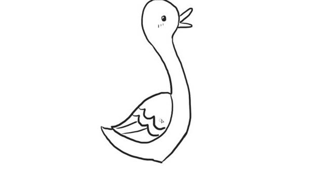 儿童简笔画教程 如何绘画可爱美丽的鸭子