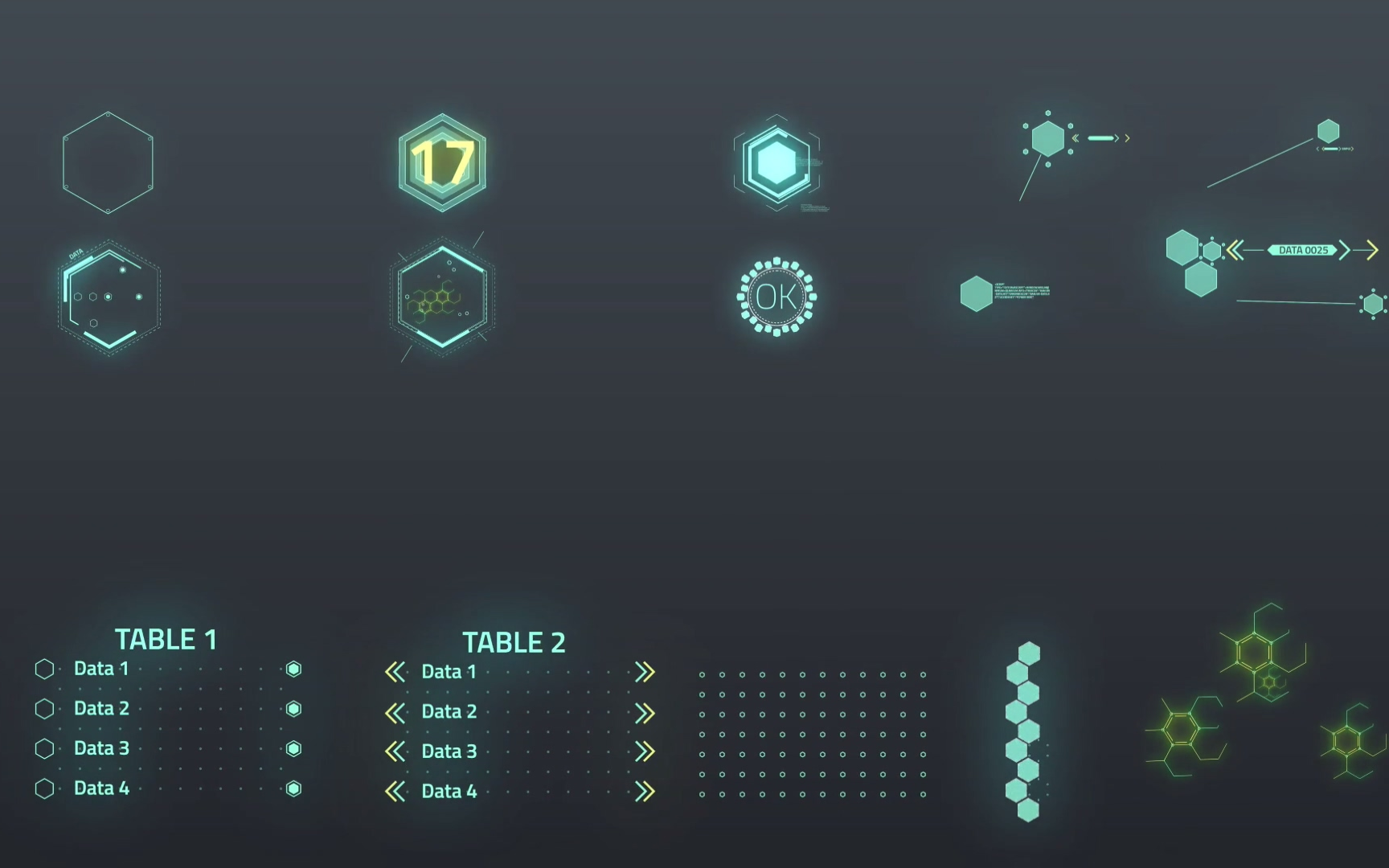 AE模板-HUD科技线条文字标注模板追踪指引线条文字模板文字追踪...