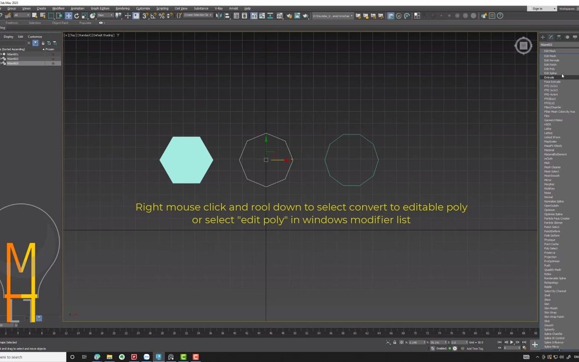 3DMax 教学:如何构建圆柱盖重新拓扑