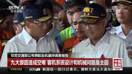 [中国新闻]印尼交通部公布狮航坠机最终调查报告